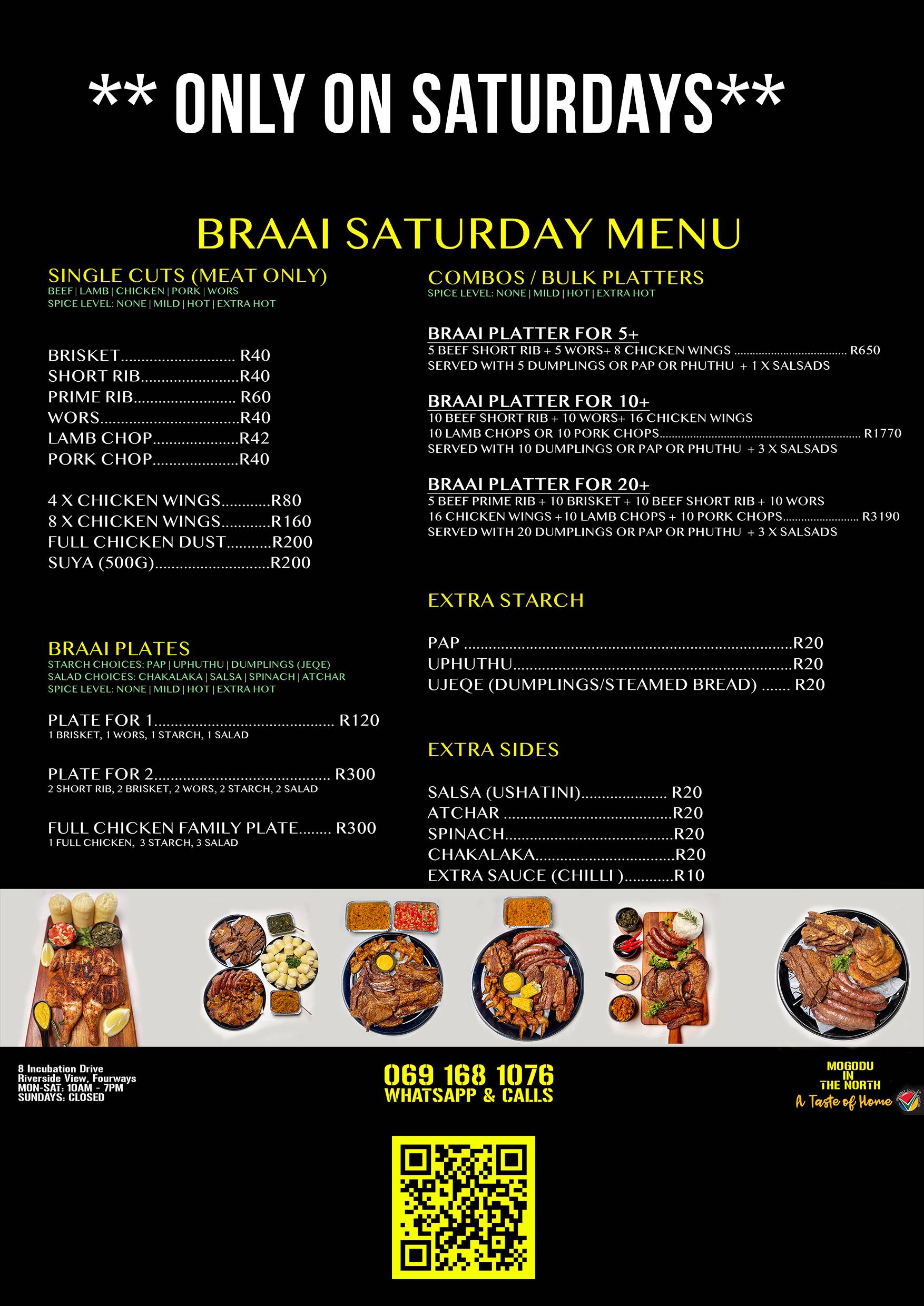 Menu – Mogodu In The North